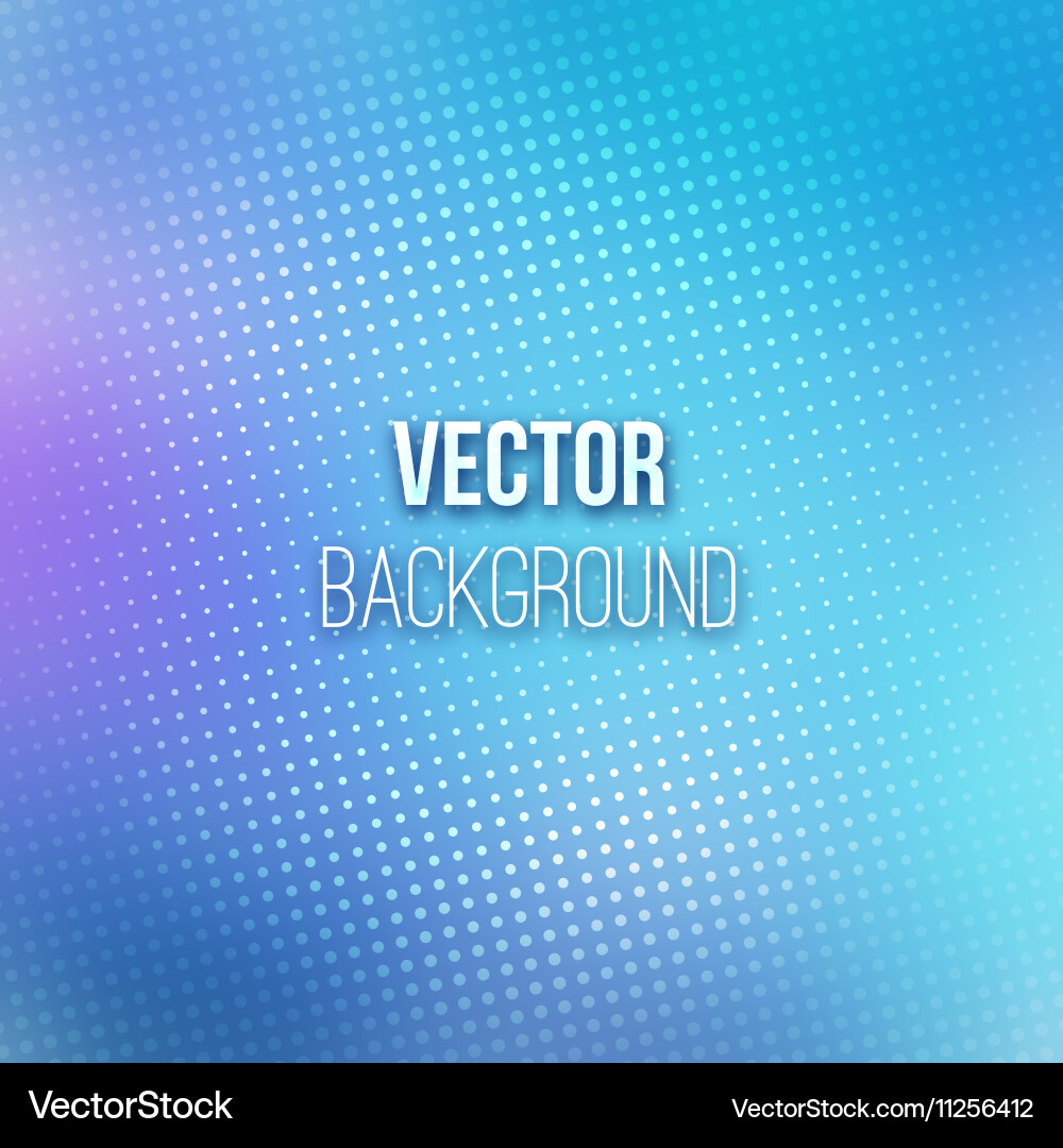 Abstract Blue Halftone Gradient Background Vector Image