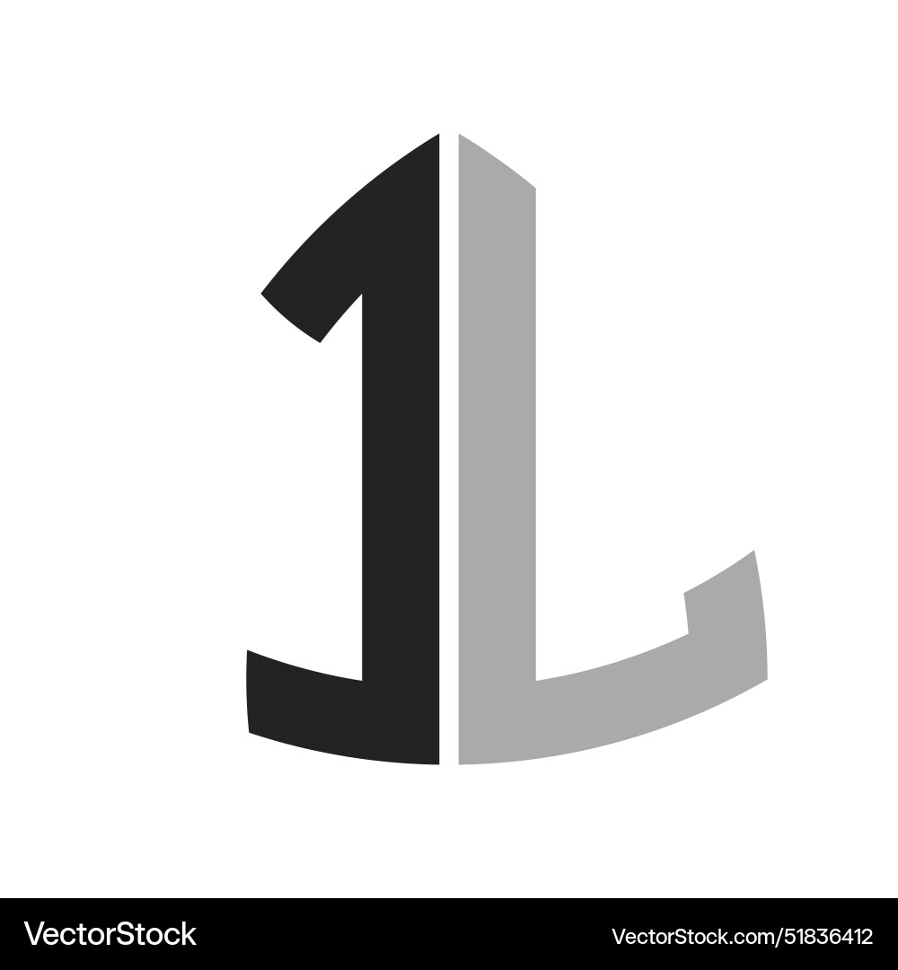 Modern creative il logo design letter icon Vector Image