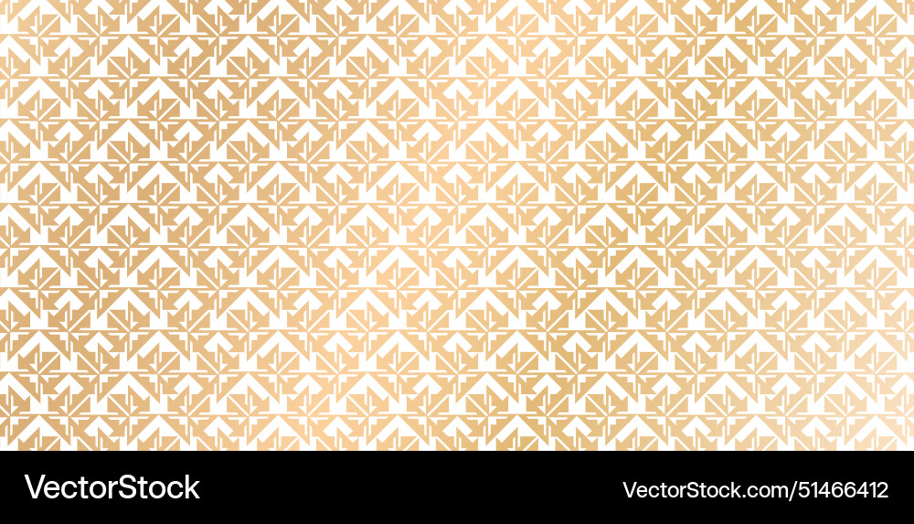 Seamless pattern geometrical golden isolated Vector Image