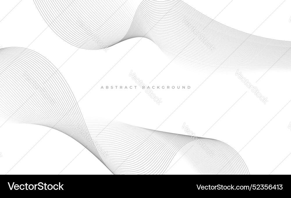 Abstract Grey Wavy Background Royalty Free Vector Image