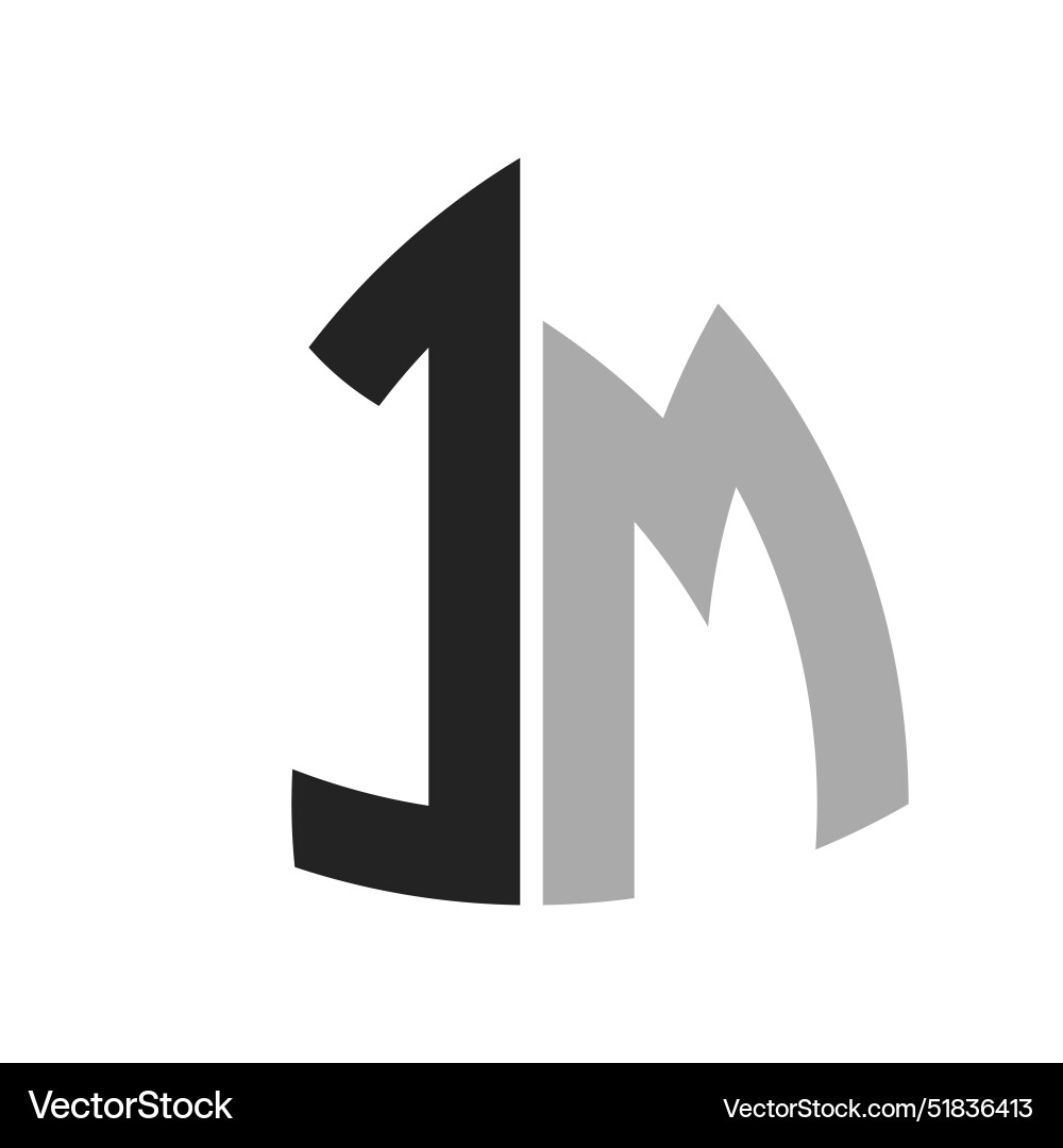 Modern creative im logo design letter icon Vector Image