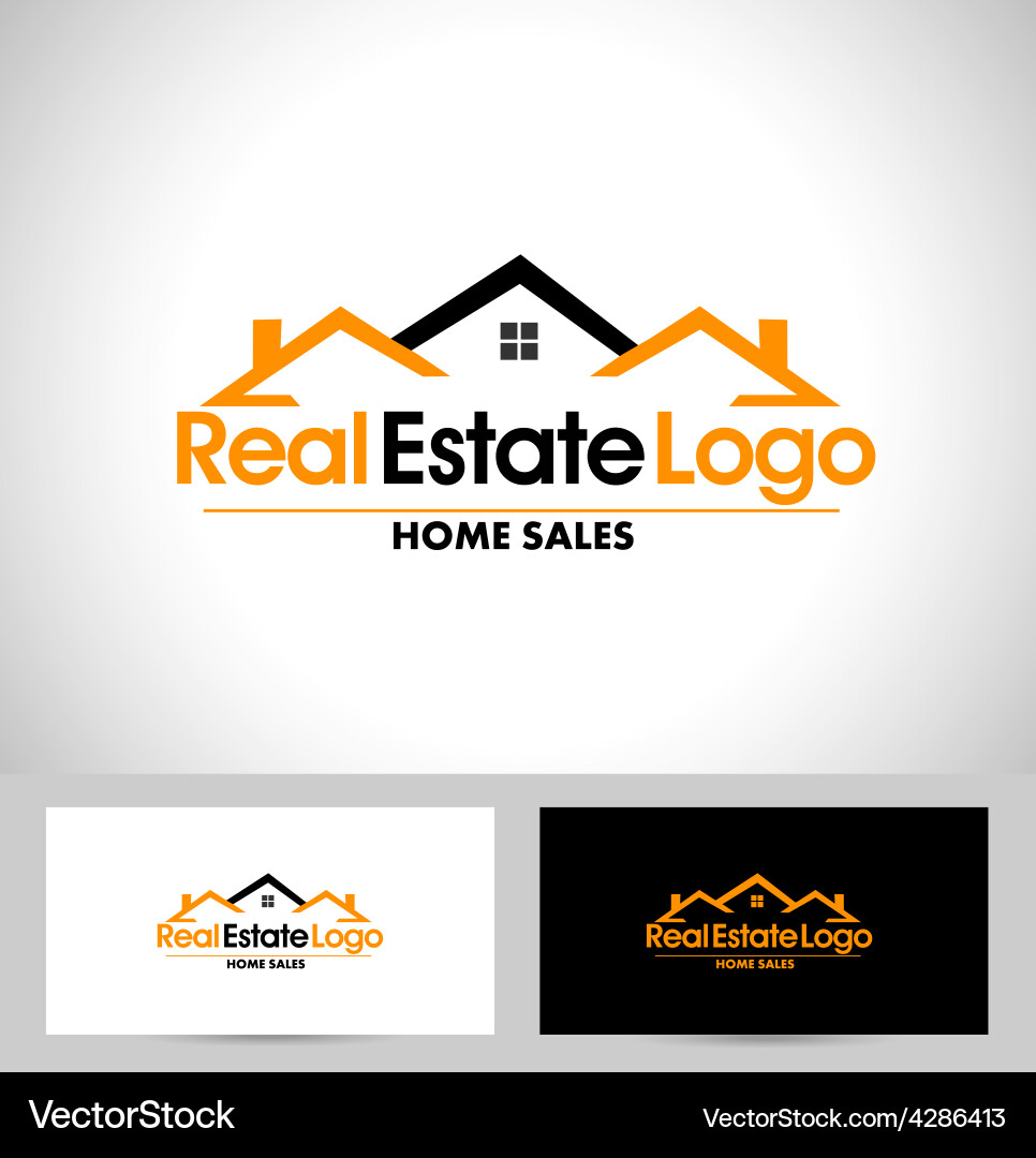 Real estate design house Royalty Free Vector Image