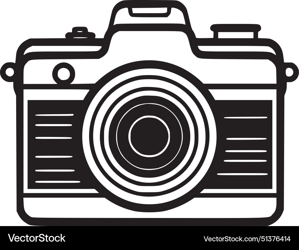 Camera - high quality logo ideal for t-shirt Vector Image