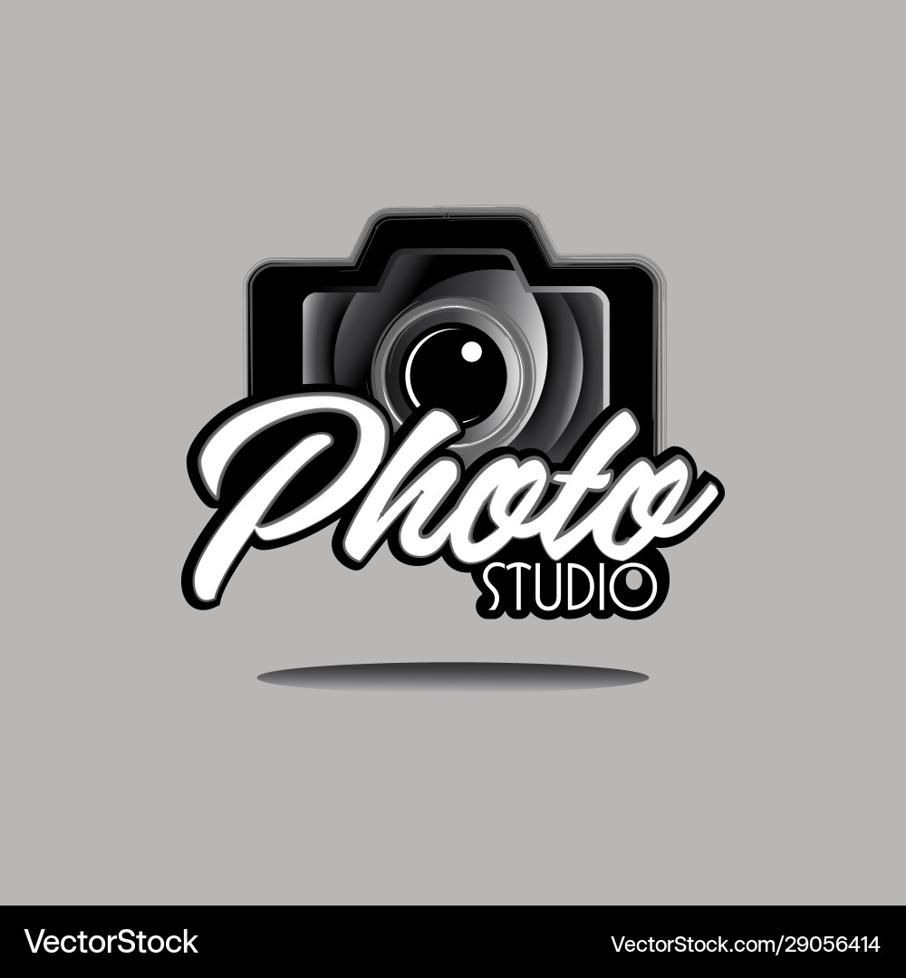 Camera photo studio logotypes and design elements Vector Image