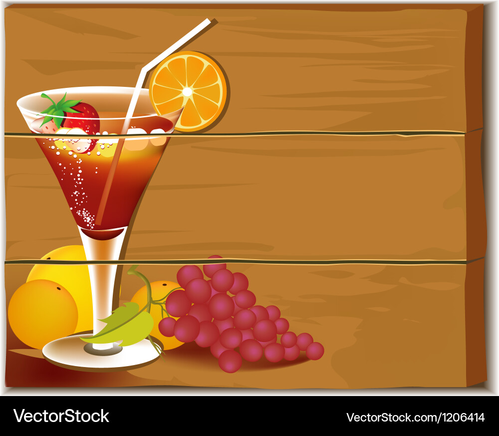 Drink board Royalty Free Vector Image - VectorStock