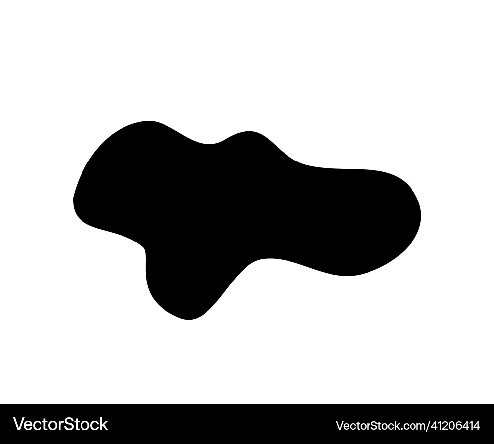 Organic blob isolated on white Royalty Free Vector Image