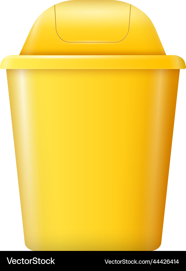 Realistic rubbish bin Royalty Free Vector Image