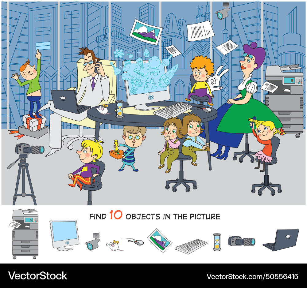 02 tour office Royalty Free Vector Image - VectorStock