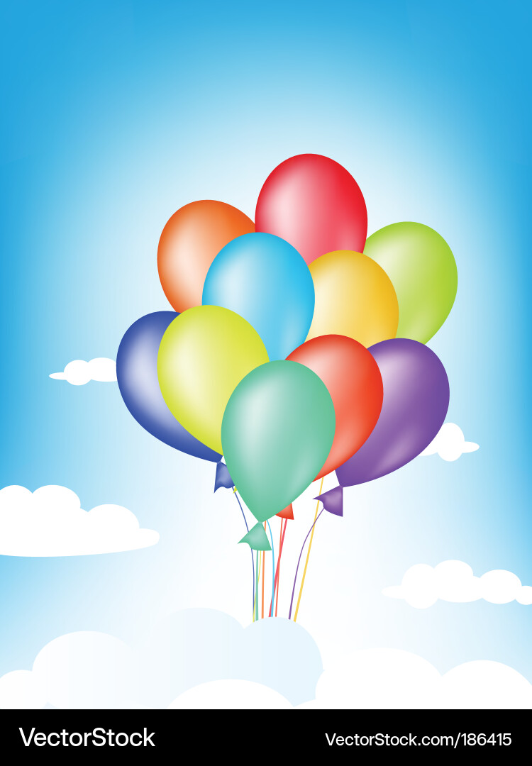 Balloons Royalty Free Vector Image - VectorStock