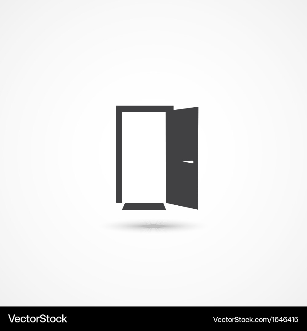 Door icon Royalty Free Vector Image - VectorStock