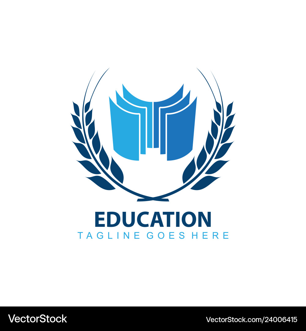 Education logo image Royalty Free Vector Image
