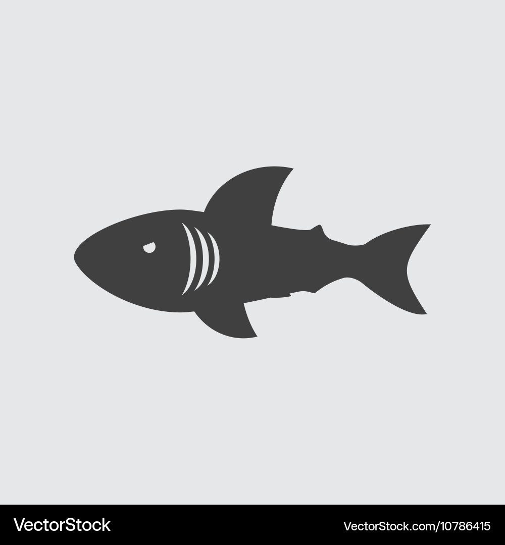 Shark icon Royalty Free Vector Image - VectorStock