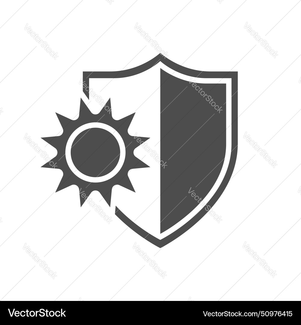 Sun protection icon Royalty Free Vector Image - VectorStock