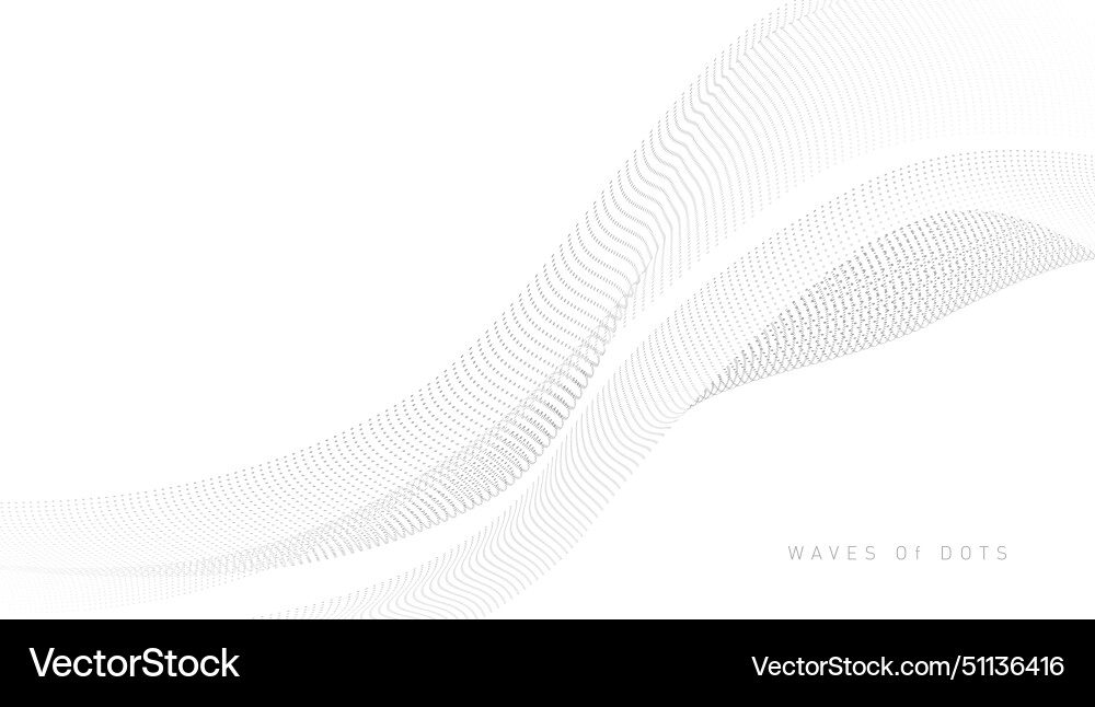 3d dots waves pattern gradient curve background Vector Image 3d dots waves pattern gradient curve background Vector Image