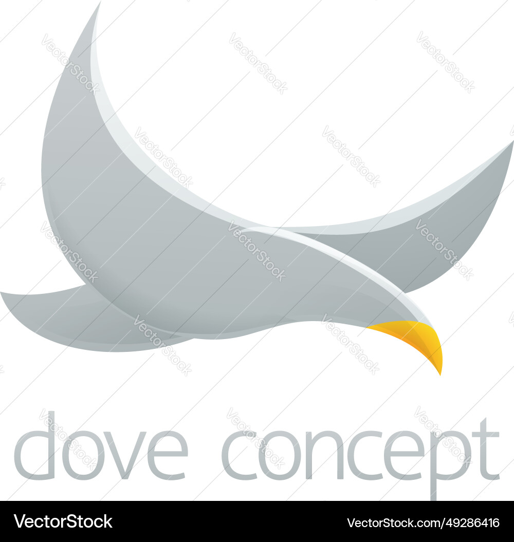 Dove Konzept Design Lizenzfreies Vektorbild - VectorStock