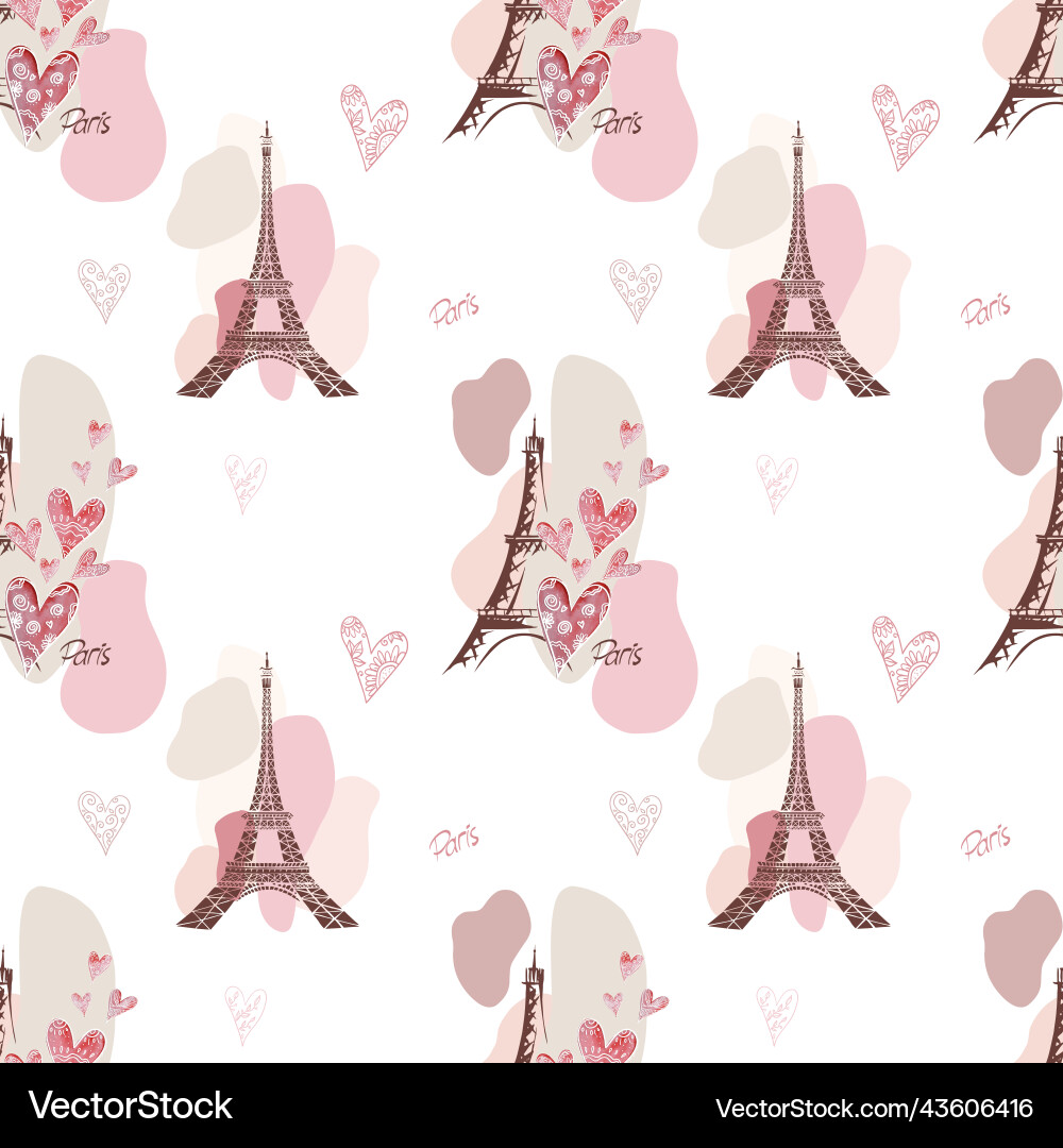 Eiffel tower seamless pattern Royalty Free Vector Image Eiffel tower seamless pattern Royalty Free Vector Image