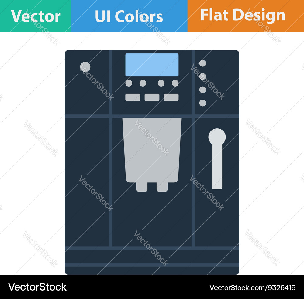 Kitchen coffee machine icon Royalty Free Vector Image