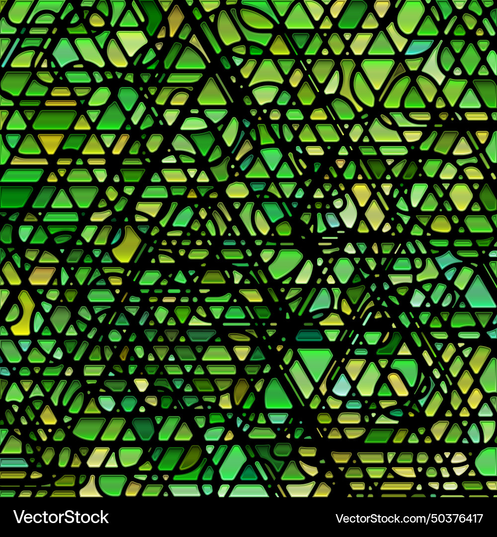 Abstract stained-glass mosaic background Vector Image
