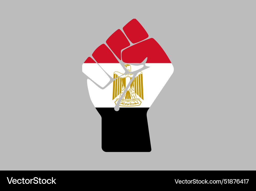 Peace for egypt with flag Royalty Free Vector Image