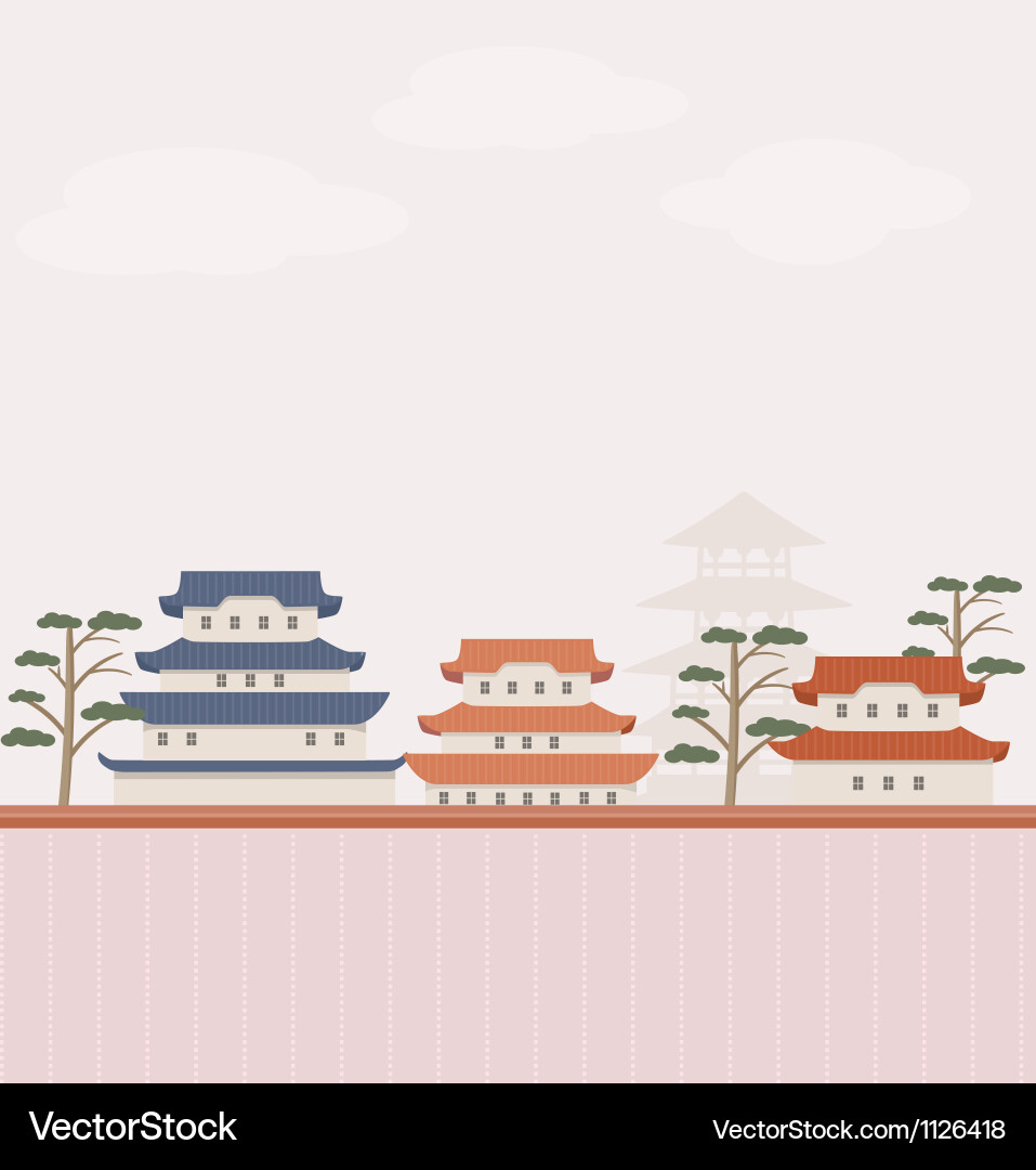 Asian background Royalty Free Vector Image - VectorStock