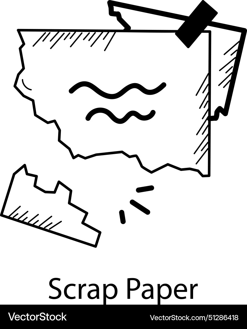 Scrap paper Royalty Free Vector Image - VectorStock