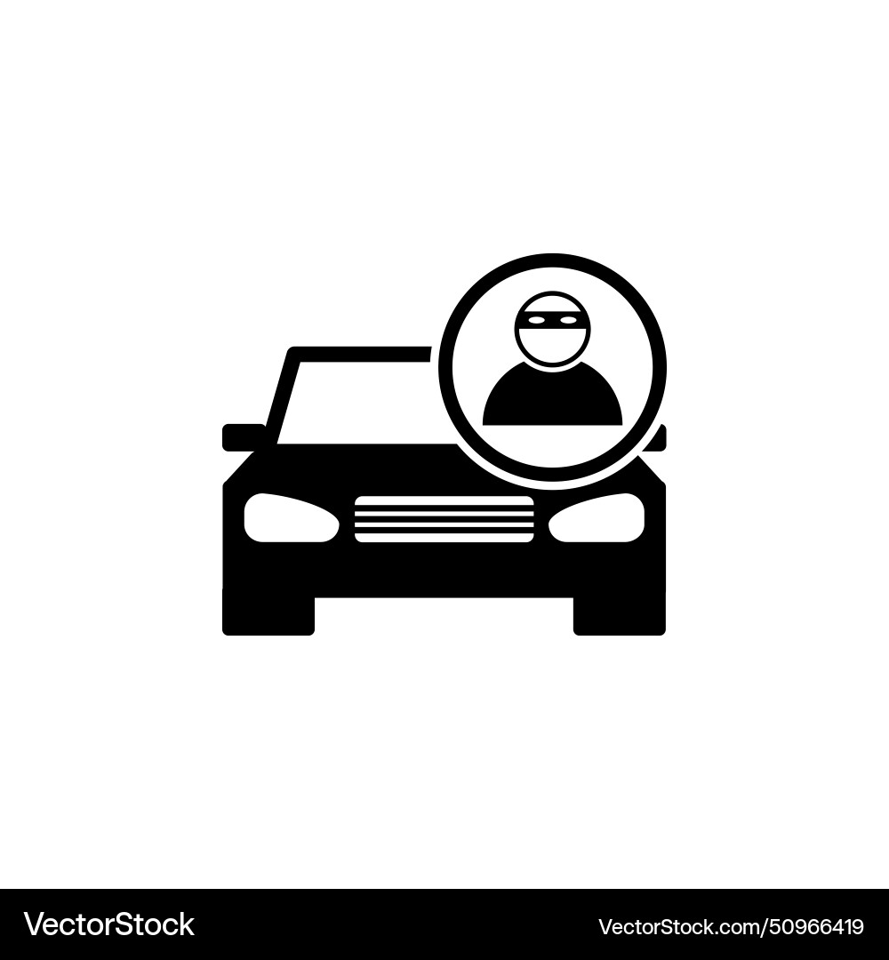Car thief flat icon Royalty Free Vector Image - VectorStock