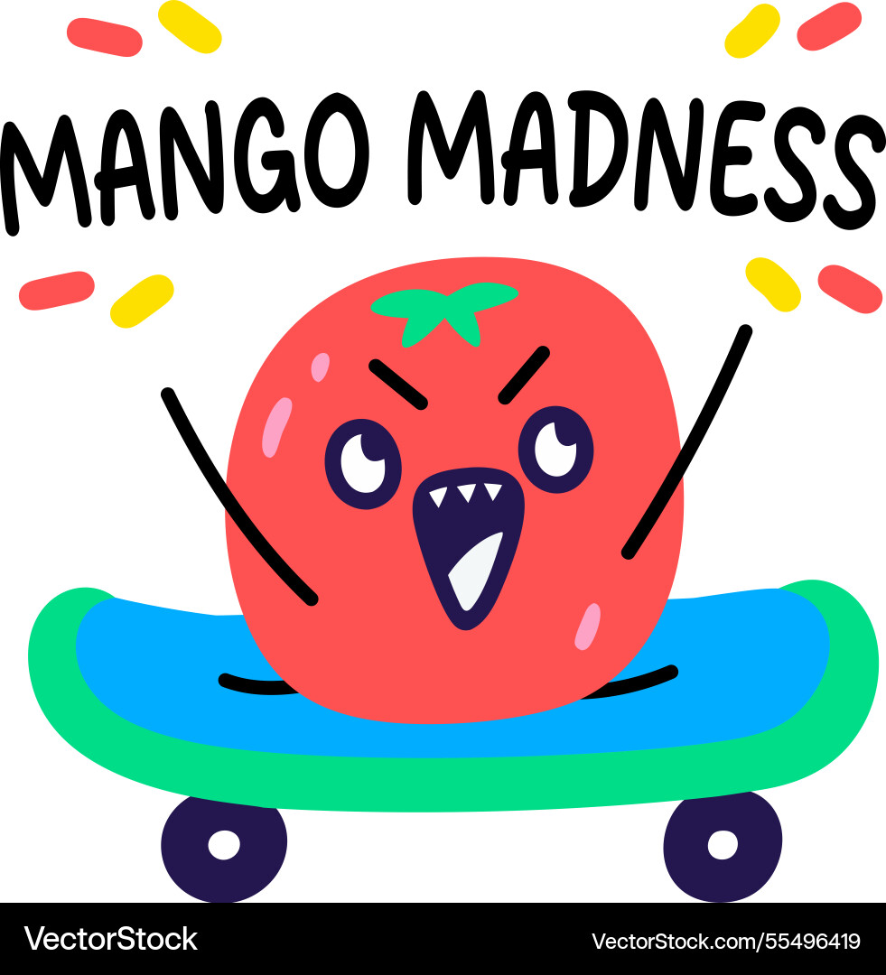 Mango madness Royalty Free Vector Image - VectorStock