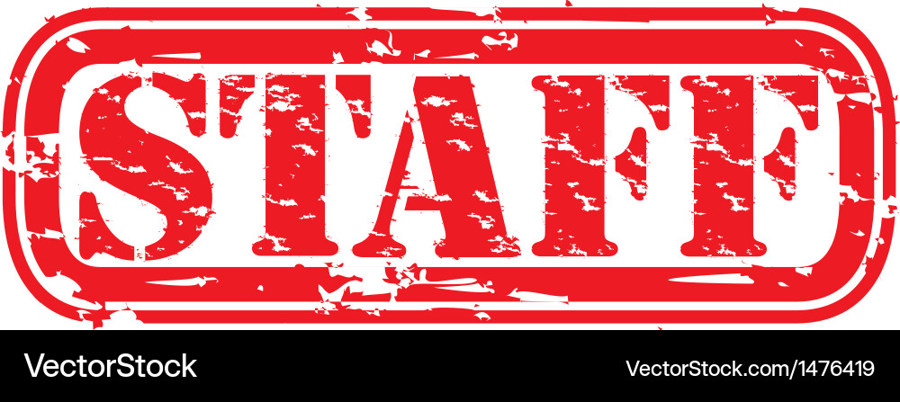 Staff stamp Royalty Free Vector Image - VectorStock