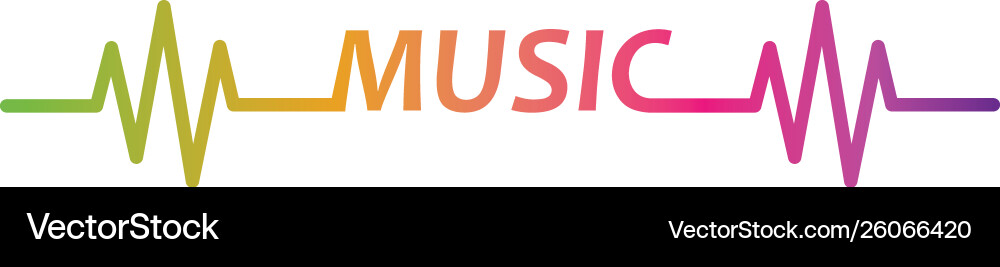 Musicequaizer and sound effect logo Royalty Free Vector