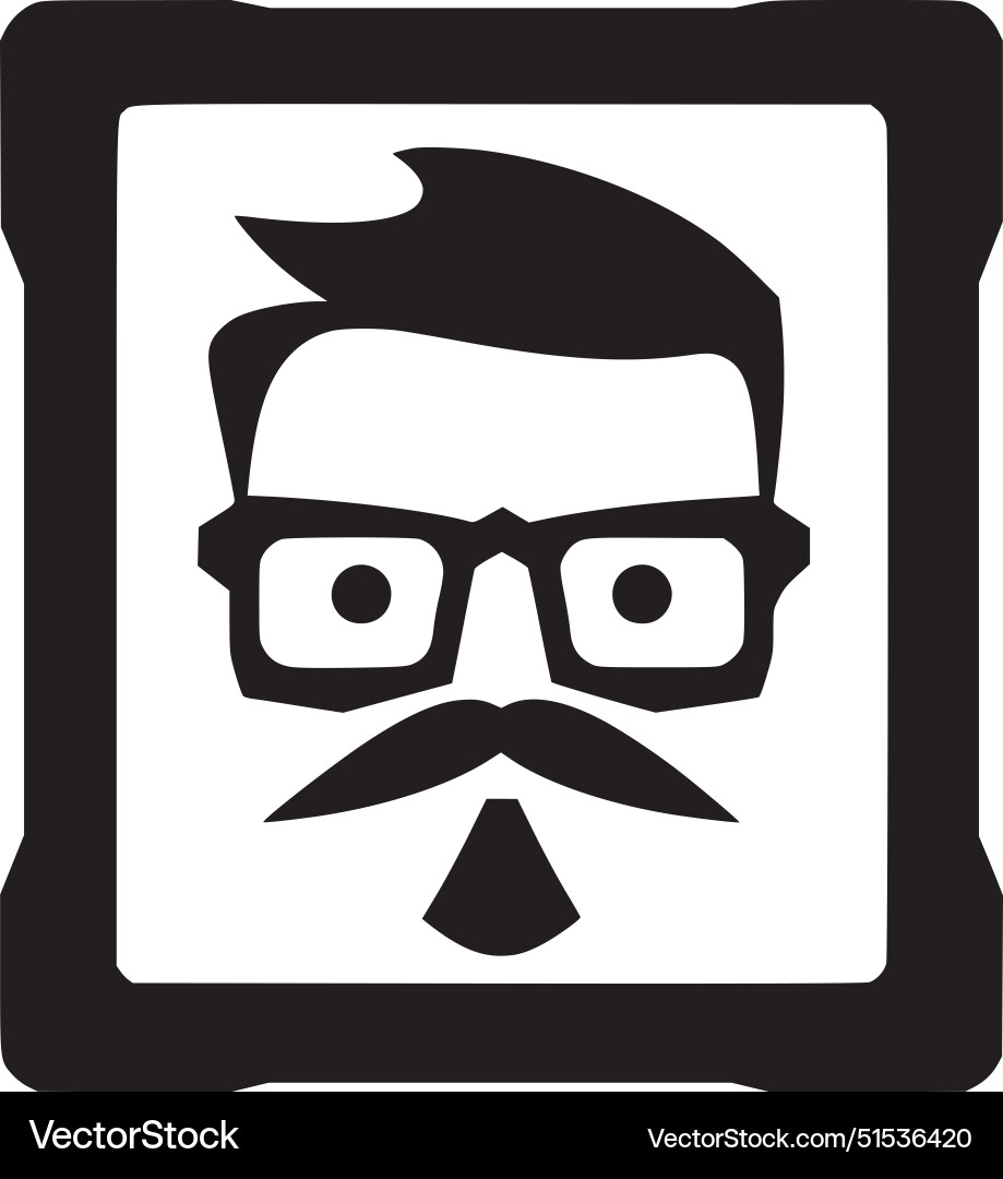 Photo frame - black and white Royalty Free Vector Image