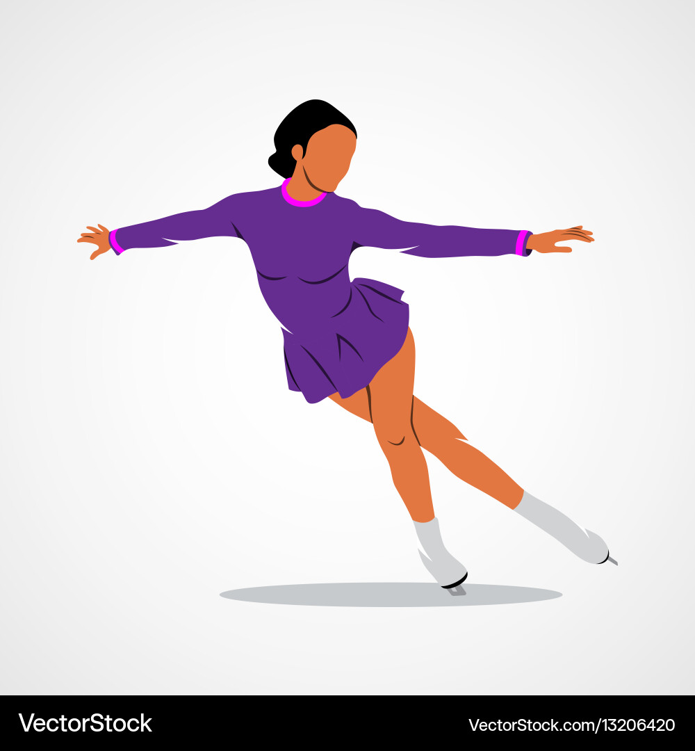 Sport figure skating Royalty Free Vector Image