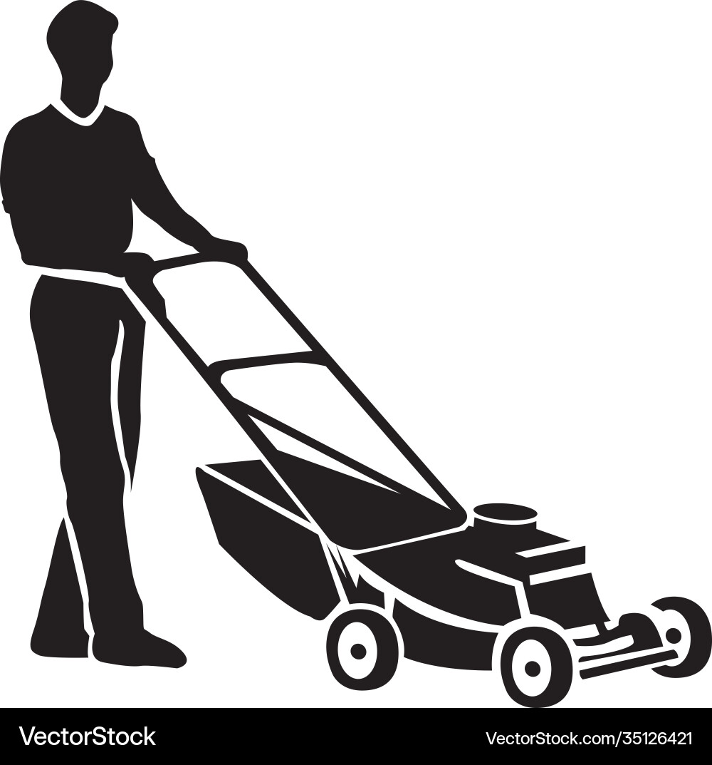 Lawn mower Royalty Free Vector Image - VectorStock