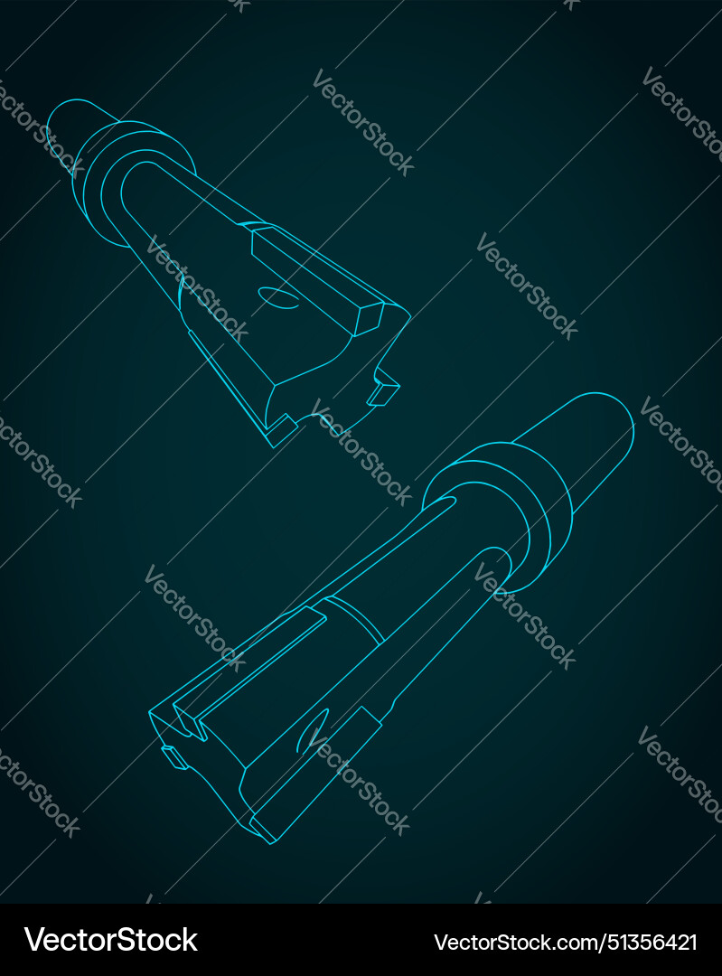 Metal reamer tools Royalty Free Vector Image - VectorStock