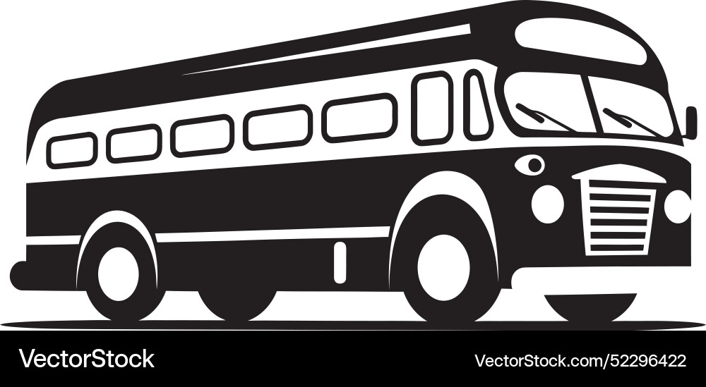 Expressive darkness intricate bus Royalty Free Vector Image