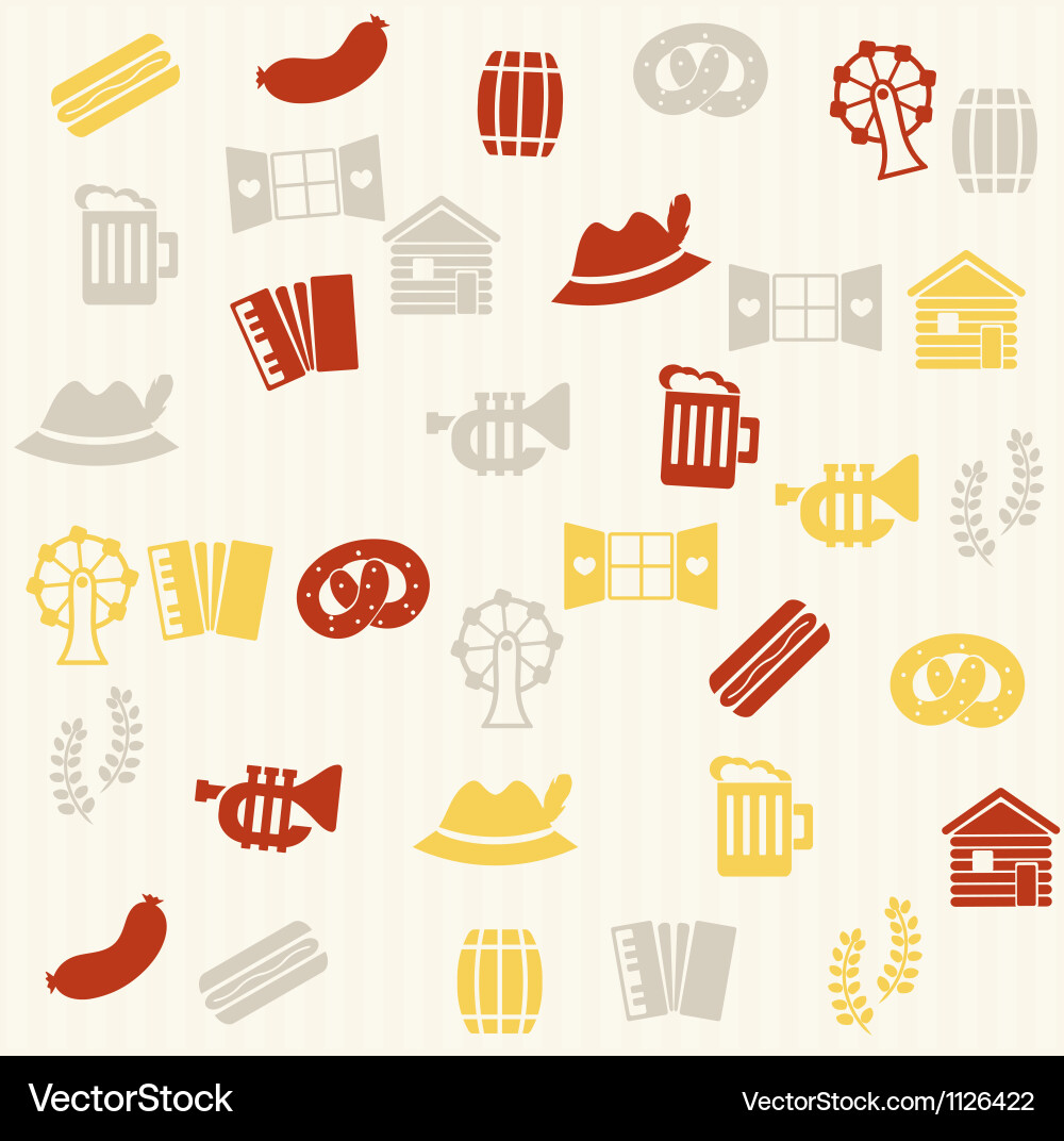 German Pattern - Oktoberfest & Culture Vector Image