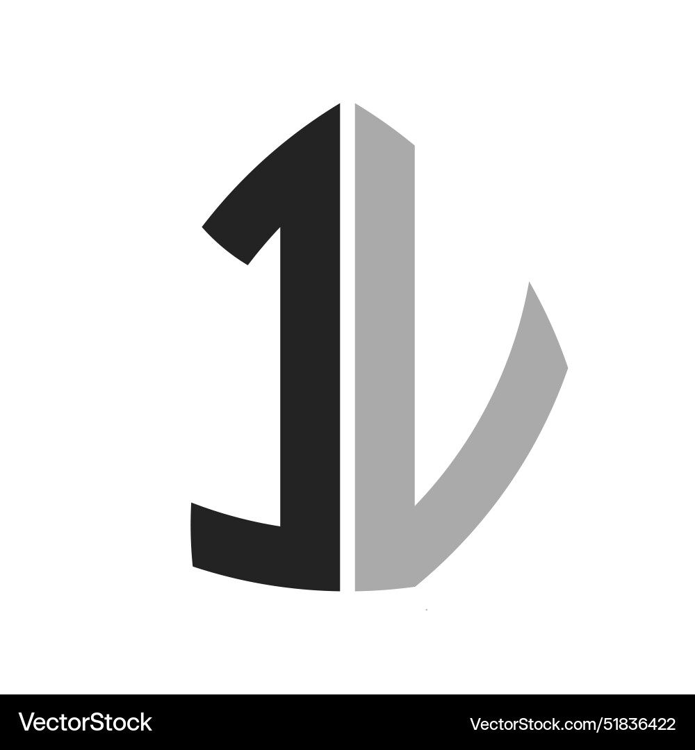 Modern creative iv logo design letter icon Vector Image