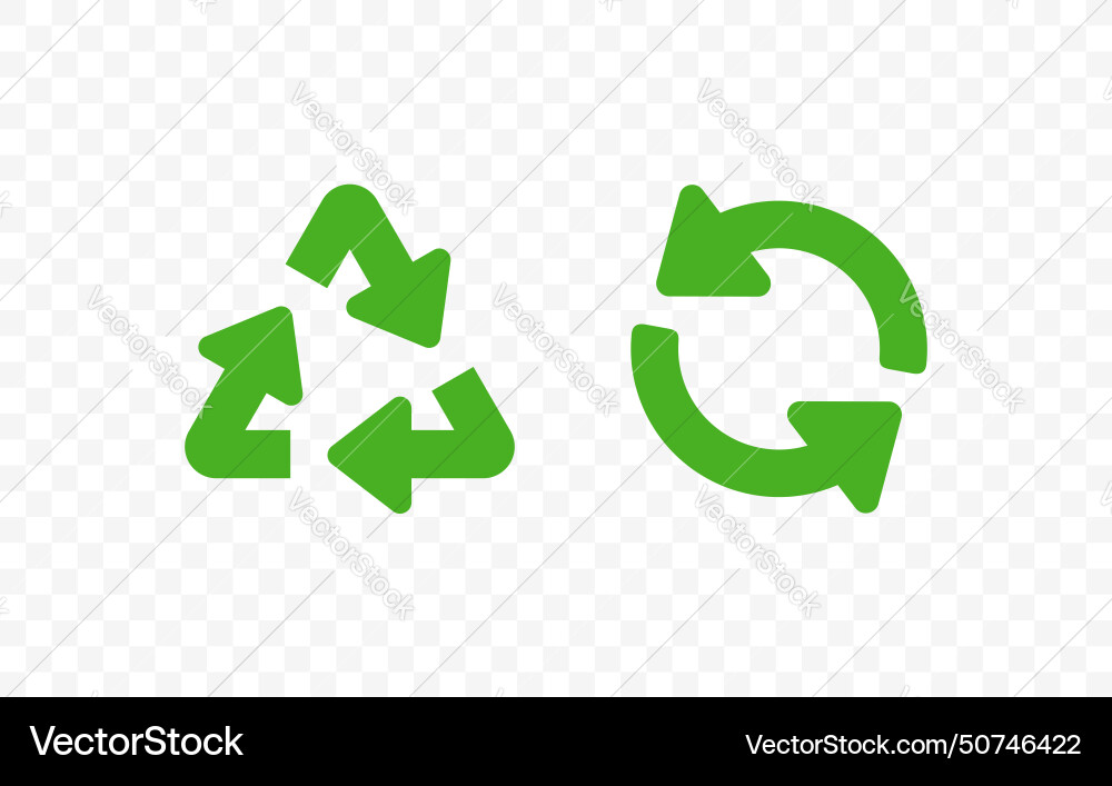 Rotating arrow and recycling design Royalty Free Vector