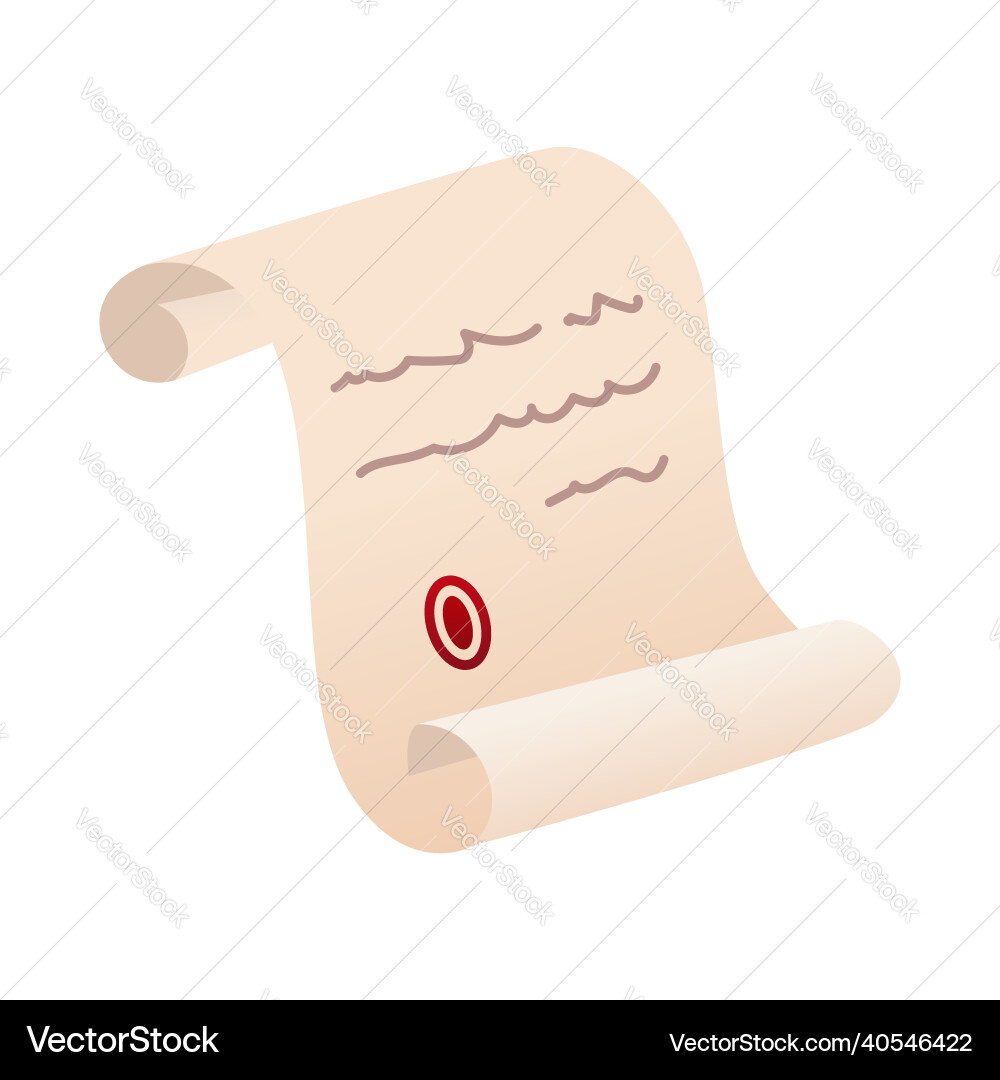 Royal decree - modern flat design style single Vector Image