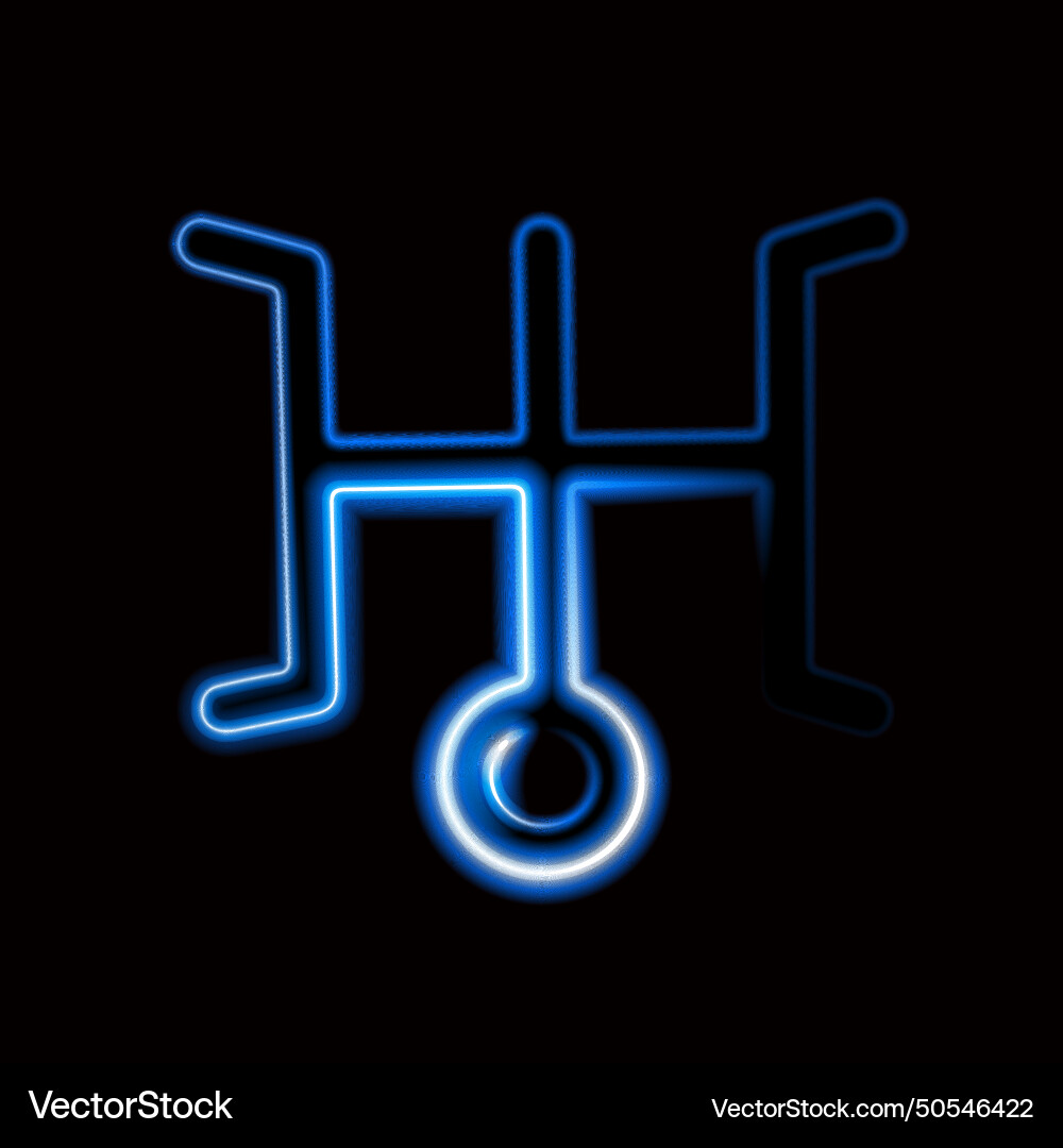 Uranus planet astrological sign Royalty Free Vector Image
