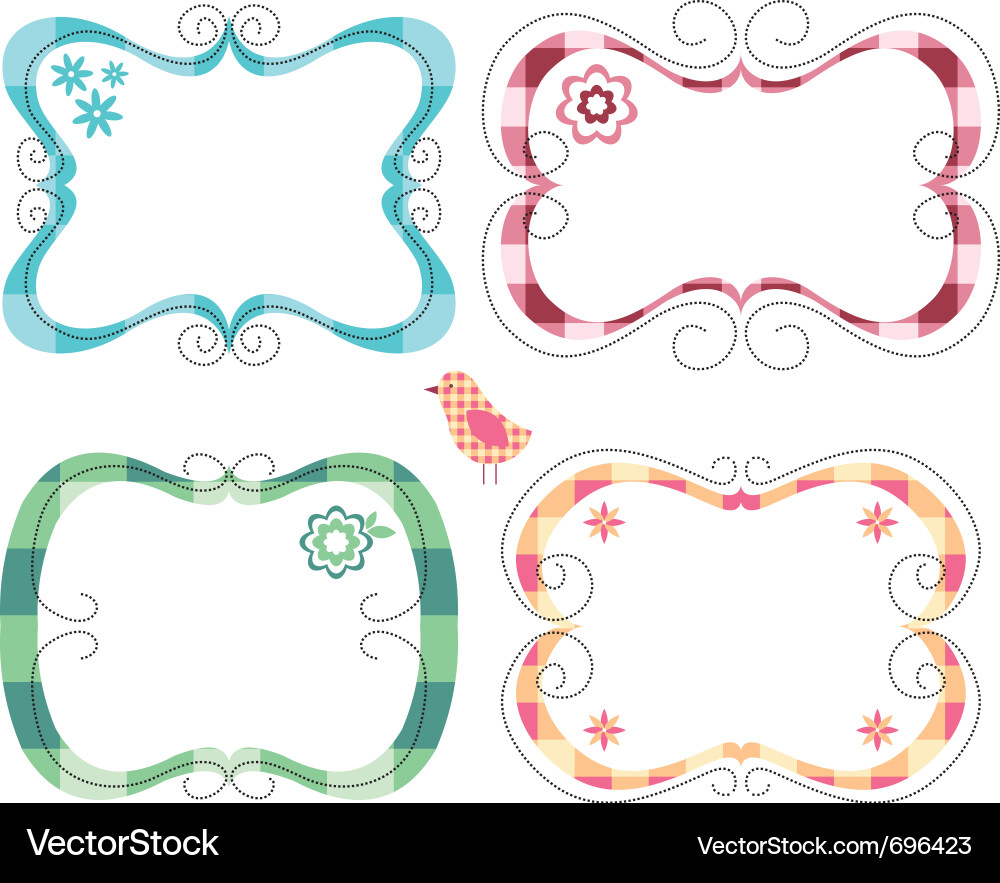 Cute frames Royalty Free Vector Image - VectorStock