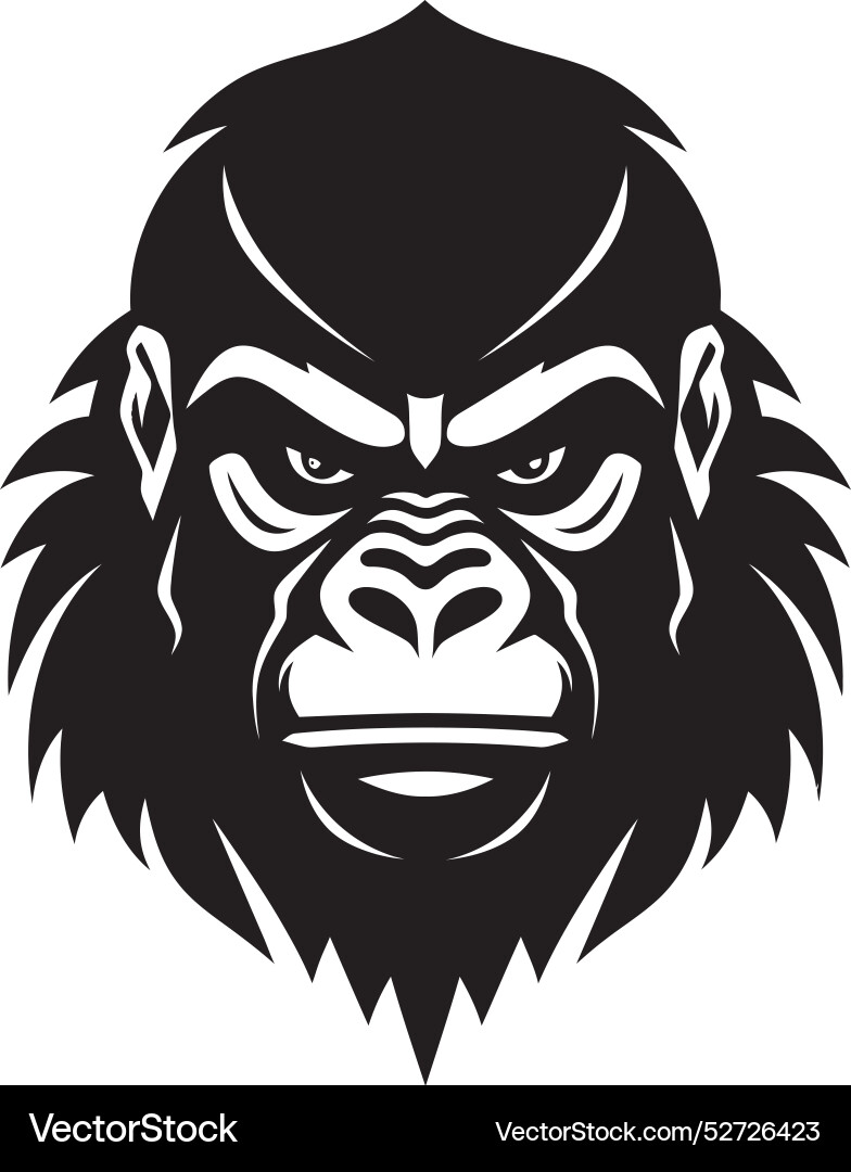 Gorilla vocalizations decoding primate language Vector Image