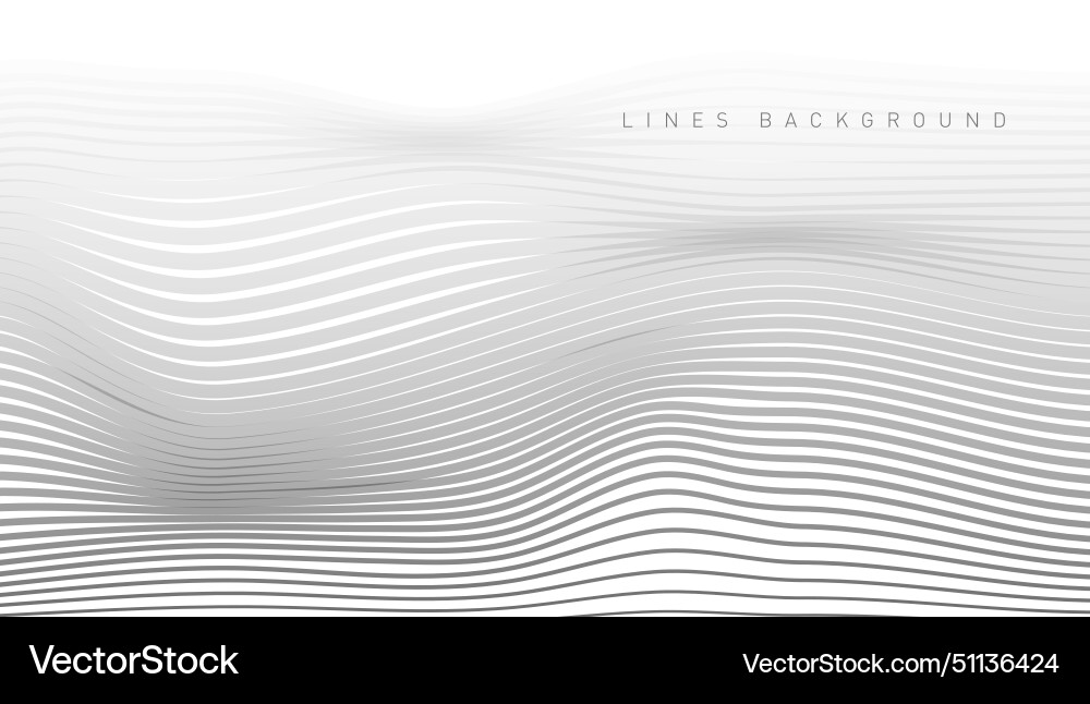 3d light gradient lines wave futuristic back Vector Image