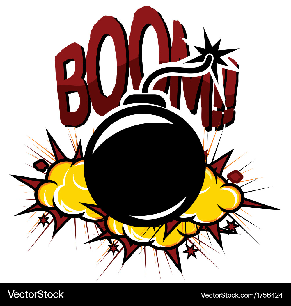 Bomba5 resize Royalty Free Vector Image - VectorStock