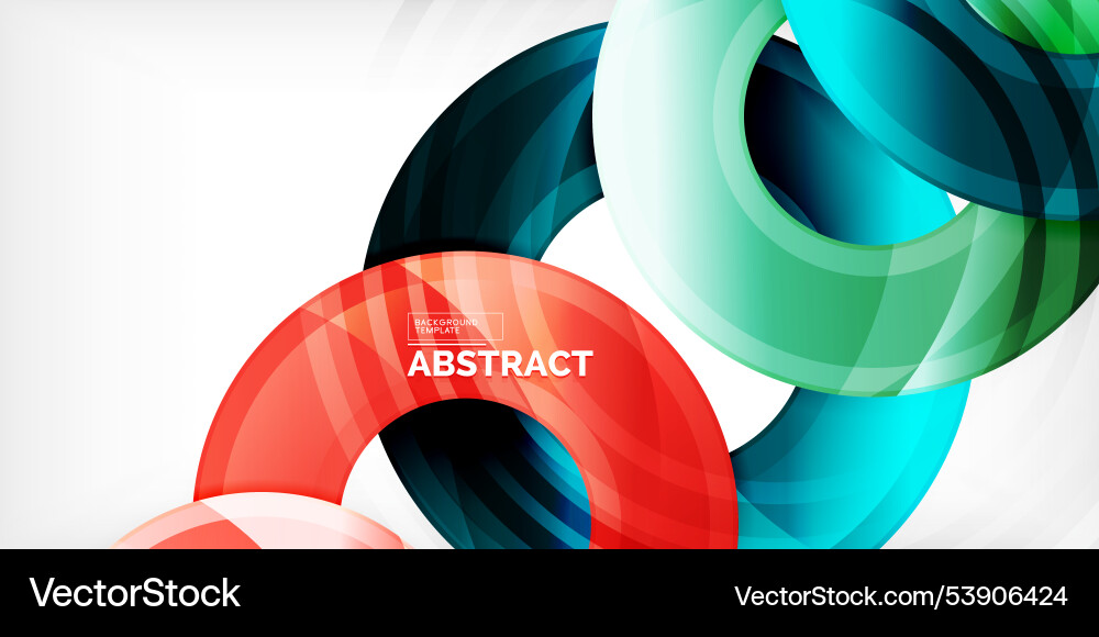 Circles round elements ring shapes premium Vector Image