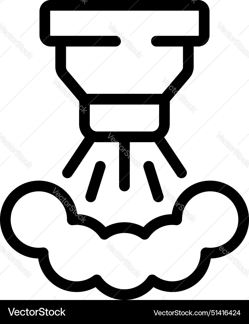 Flat design icon of water sprinkler system Vector Image