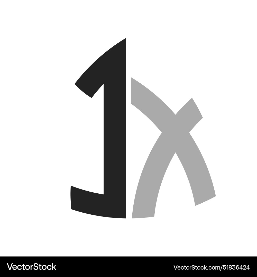 Modern creative ix logo design letter icon Vector Image