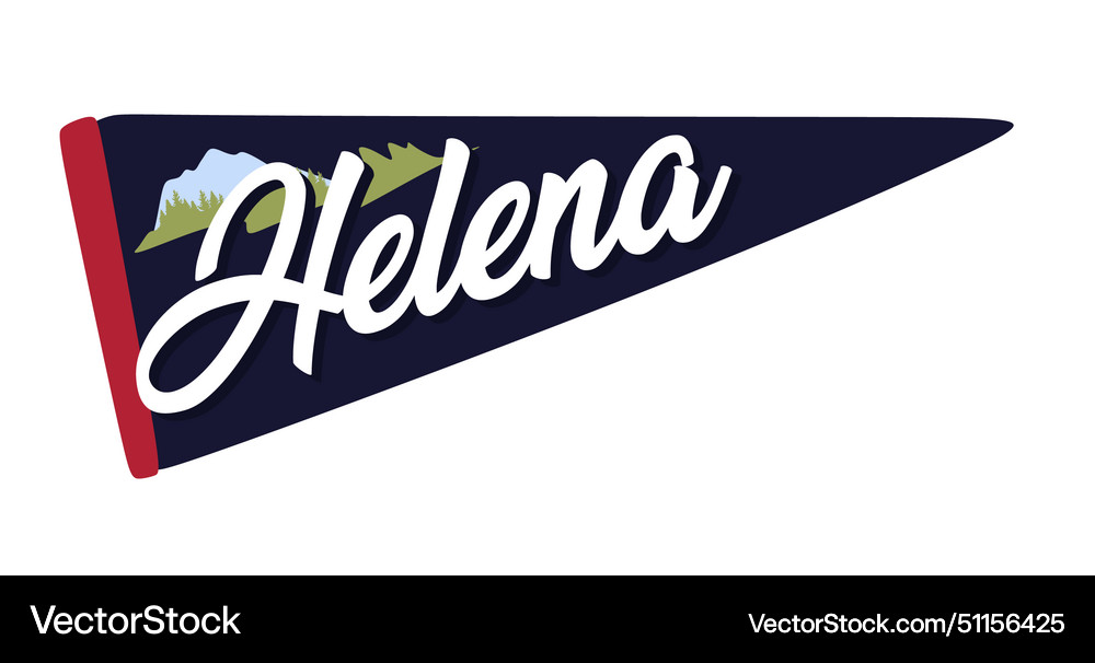 Helena montana state with beautiful view Vector Image
