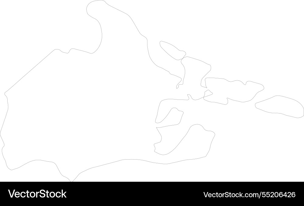 Albay philippines outline map Royalty Free Vector Image