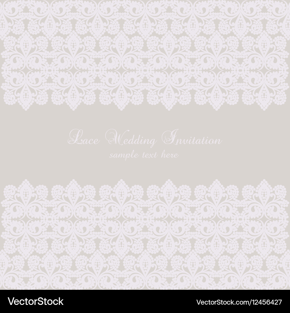 Lace crochet card background Royalty Free Vector Image