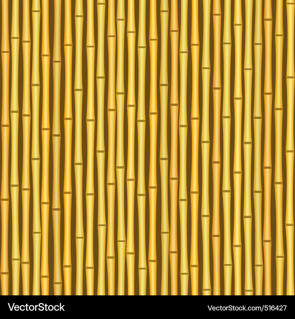 Vintage bamboo wall seamless texture background Vector Image